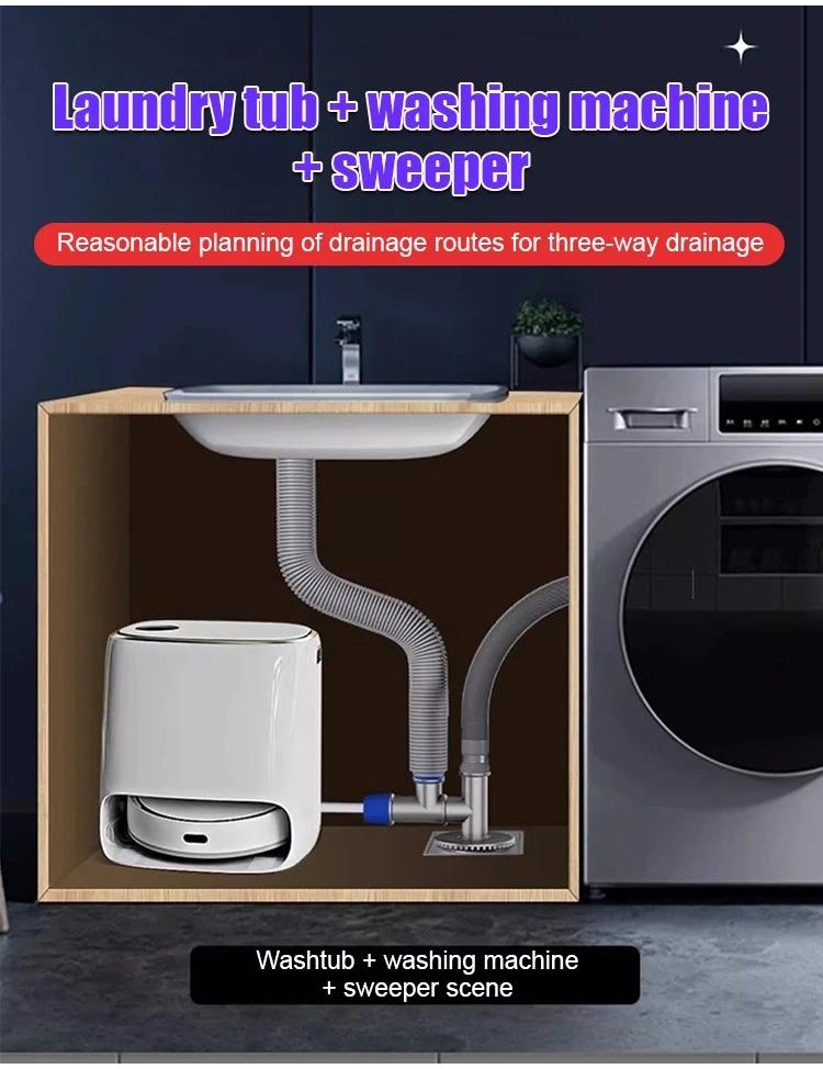 Universal Drain Floor Drain Washing Machine Three-Way Drain Pipe ...