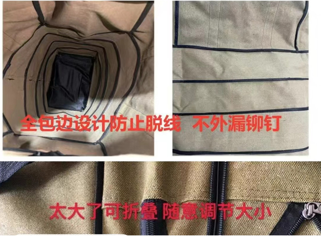 Canvas Foldable Luggage Bag with Expandable Capacity and 360° Rotation ...