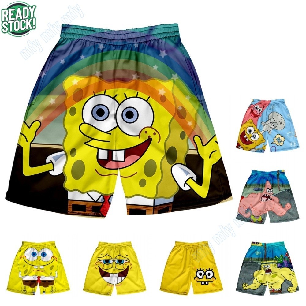 NEW Men/Women SpongeBob Patrick Star Beach Shorts Pants Trunks Quick ...