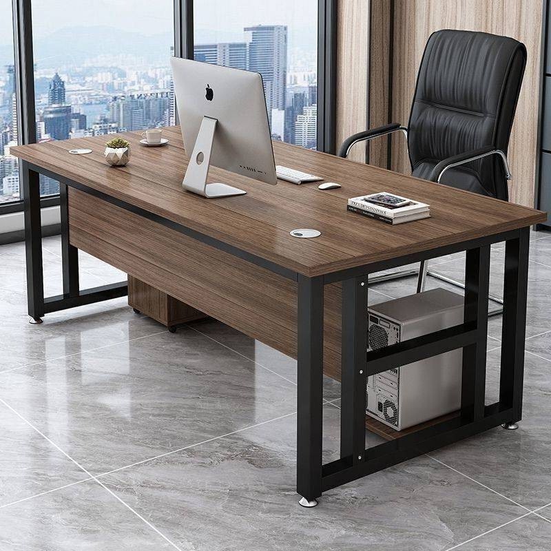 PC Office Table With Drawers Desks 120Cm/140Cm/160Cm | Shopee Singapore