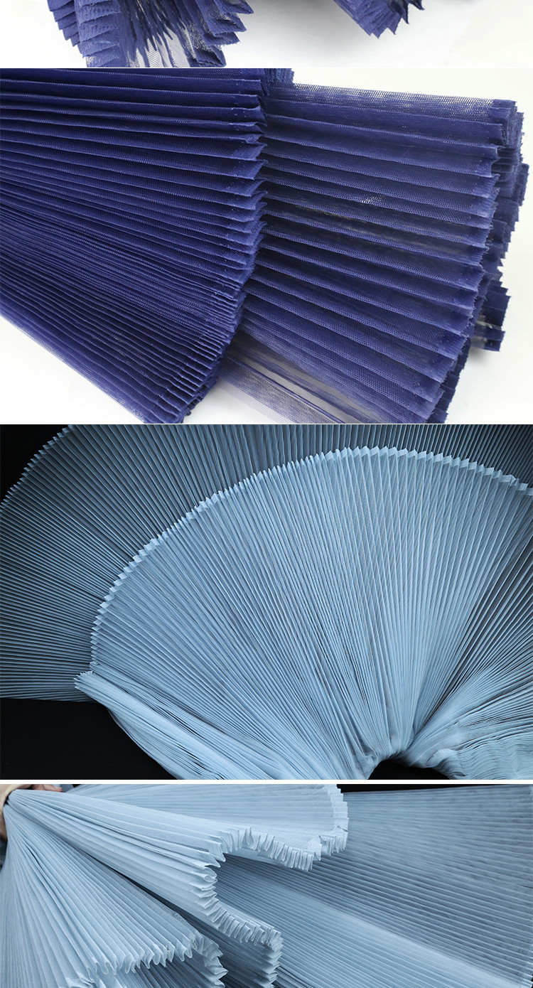 160*100CM Hard Mesh Pleated Fabric Stiff Modeling Designer Hand Texture ...