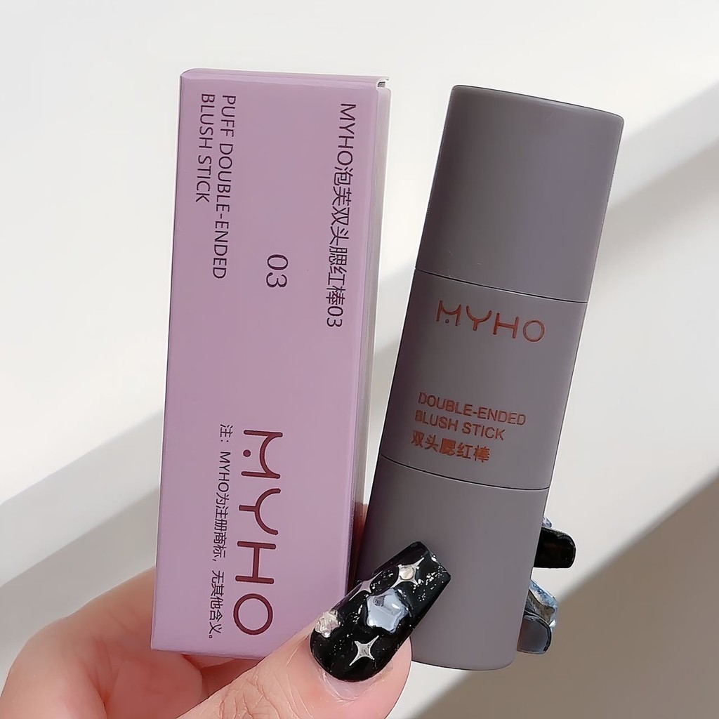 MYHO Dual-Use Matte Blush Stick - Permanent Color Powder, 2-in-1 Lip ...