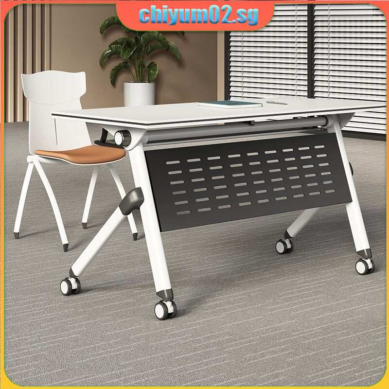 Conference With Folding Baffle Table Office Desk With Wheel Movable ...