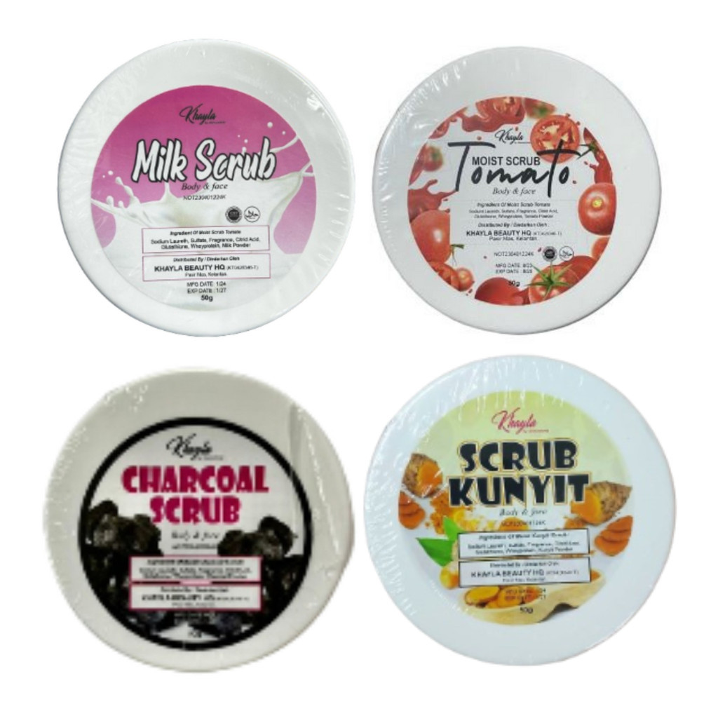 Khayla Scrub 50gm Body And Face Scrub Tomato Turmeric Milk Moisturizing ...