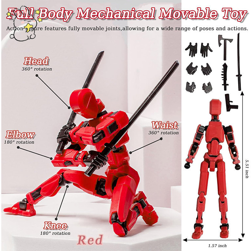 Articulated Mannequin Doll - 13 Multi-Joint Poseable Body with 3D ...