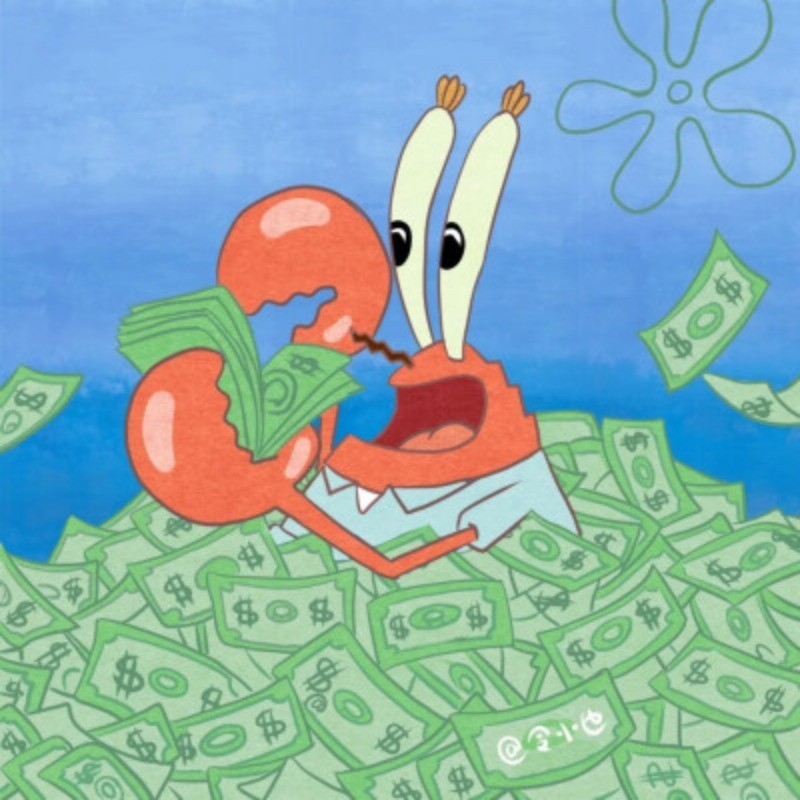 New Hot Selling Original Mr. Crab’s Little Money Pinch Ins SpongeBob ...