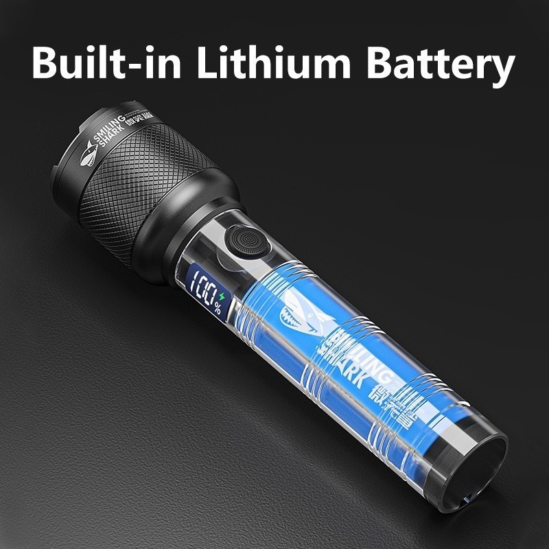 Smiling Shark SD8110 Rechargeable Torchlight M60 6000LM Super Bright ...