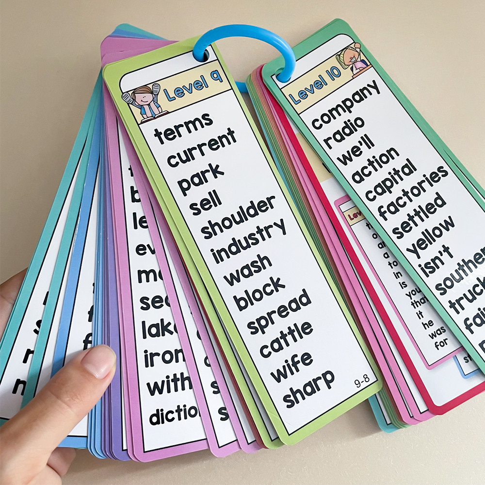 1000 English Words Flashcards for Kids Toddler Homeschool Double-Sided ...