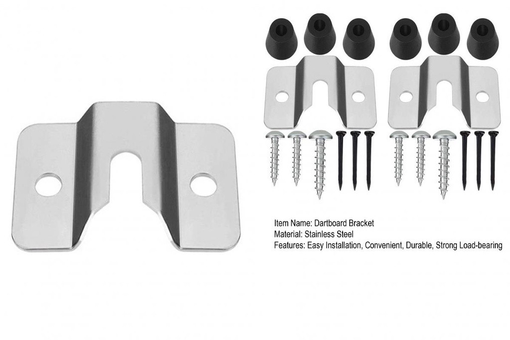 livecity| Stainless Steel Dartboard Bracket Reliable Dart Board ...