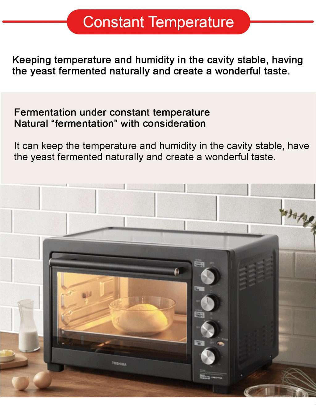 Toshiba TL-MC35Z Black Independent Temperature Control Electric Oven ...