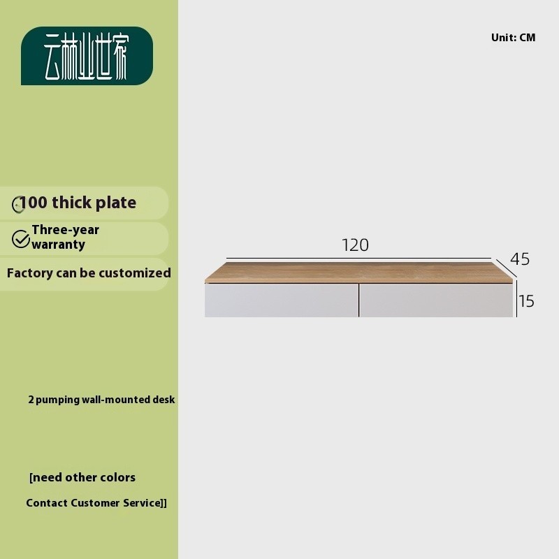 Study Hanging Computer Table Office Wall Mounted Book Desk Home And ...