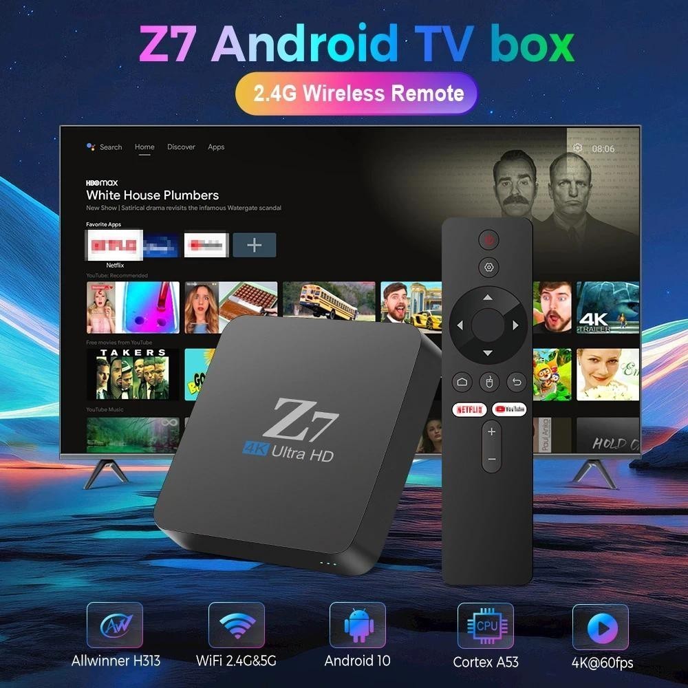Z7 ATV Android 10 Smart TV Box Allwinner H313 2GB 8GB Dual Wifi Android ...