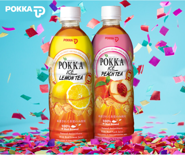 POKKA Peach Tea 500ML X 24 (BOTTLE) | Shopee Singapore