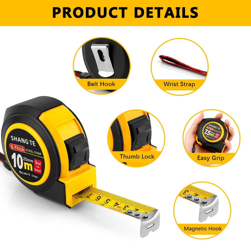 [3M/5M/7.5M/10M] Innohut Industrial Measuring Tape Heavy Duty ...