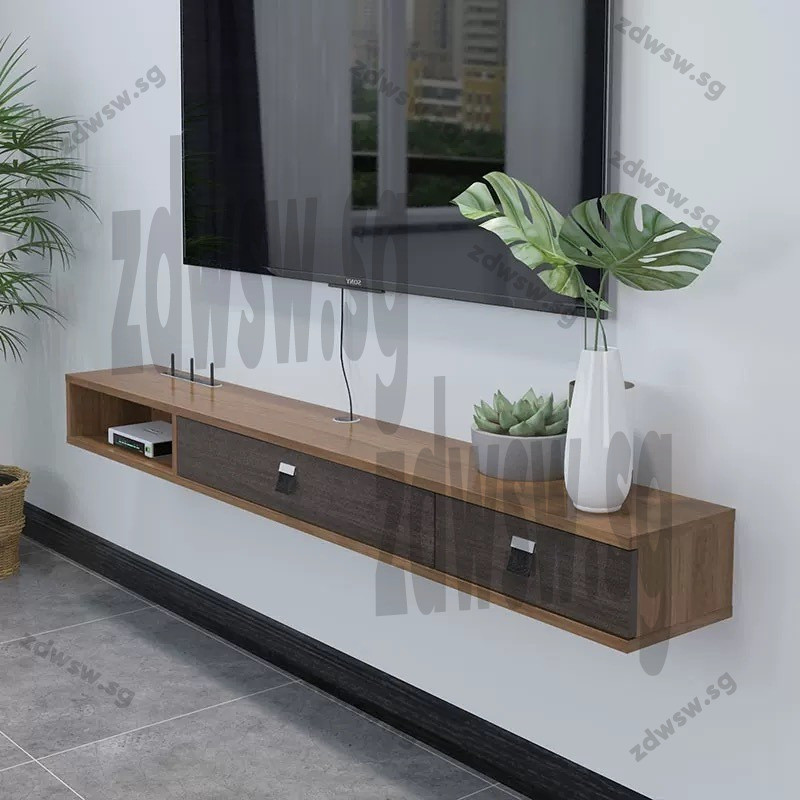 TV Console Nordic Wall Mounted TV Cabinet Wall Cabinet Rac Set Top Box ...