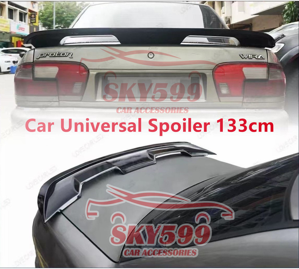 Universal Car Sedan Spoiler Saloon Rear Trunk Spoiler Black Carbon Gt ...