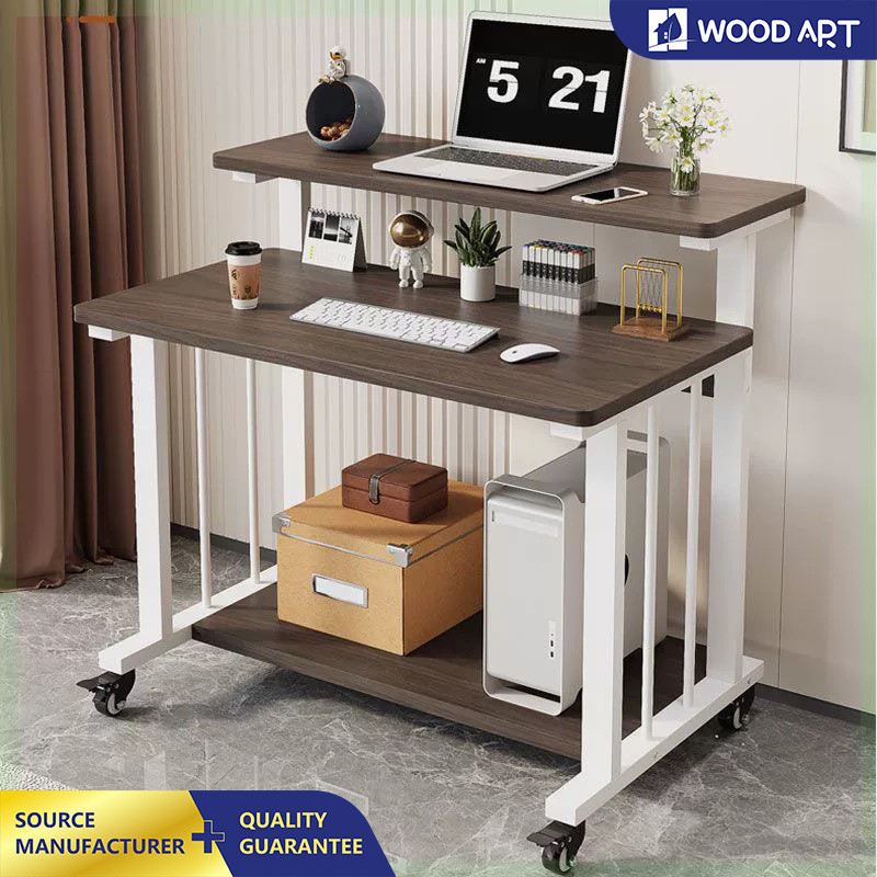 ZL Office Desk Computer Desk Mobile Computer Desktop Bedroom Office ...
