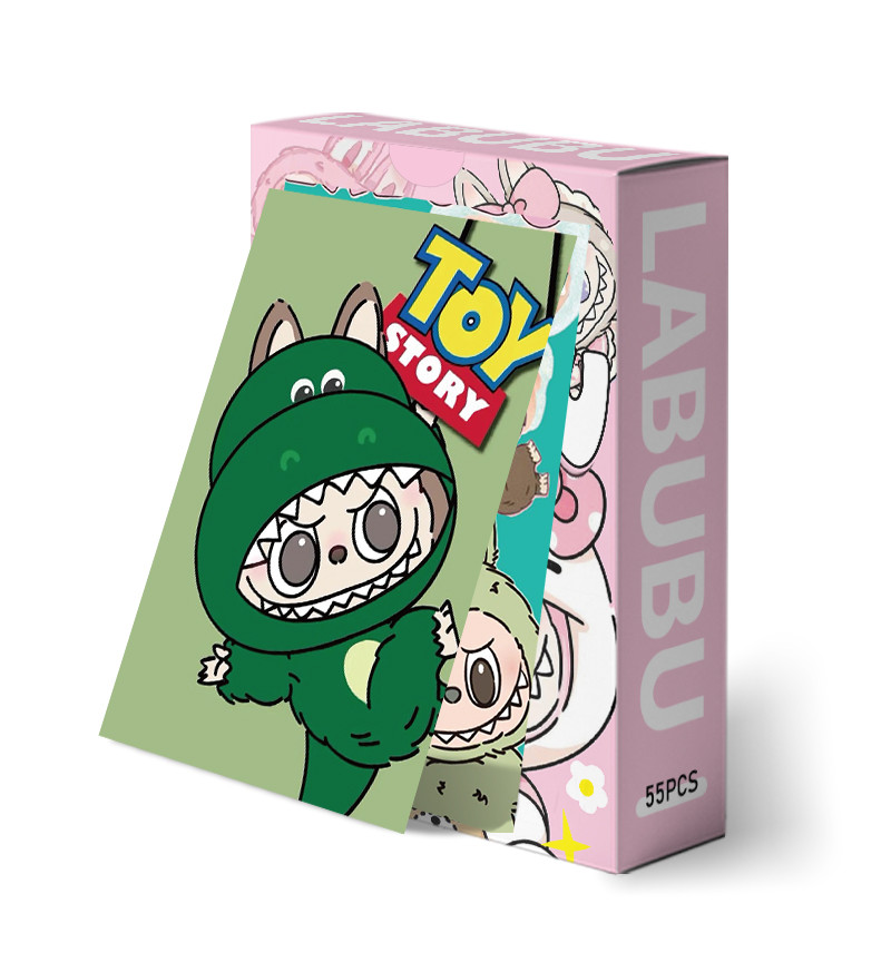 "Labubu Galaxy Hologram Card Bundle | 55-Pack Rare LOMO Collectible ...