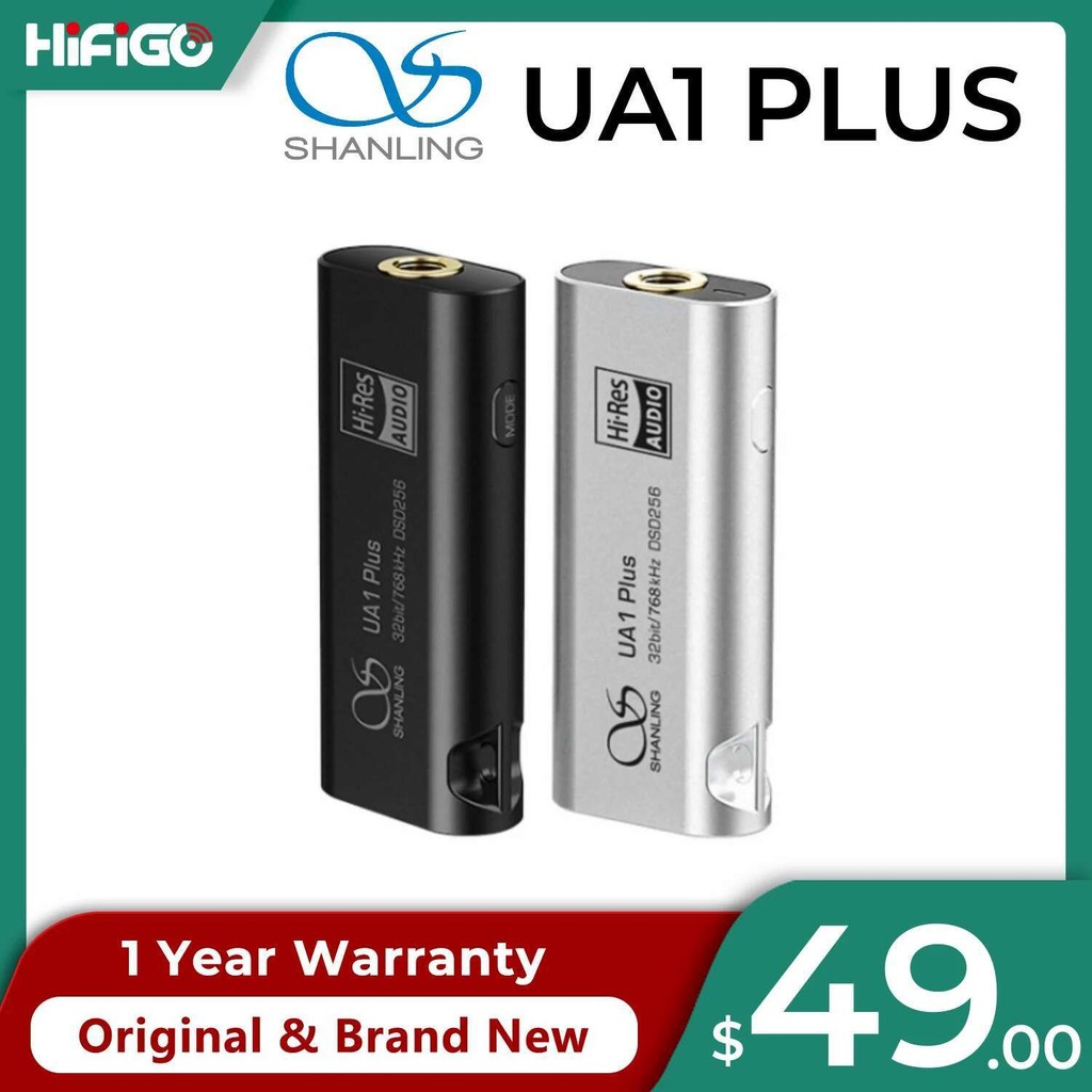 SHANLING UA1 PLUS Portable USB DAC & AMP Type-C To 3.5mm Headphone ...