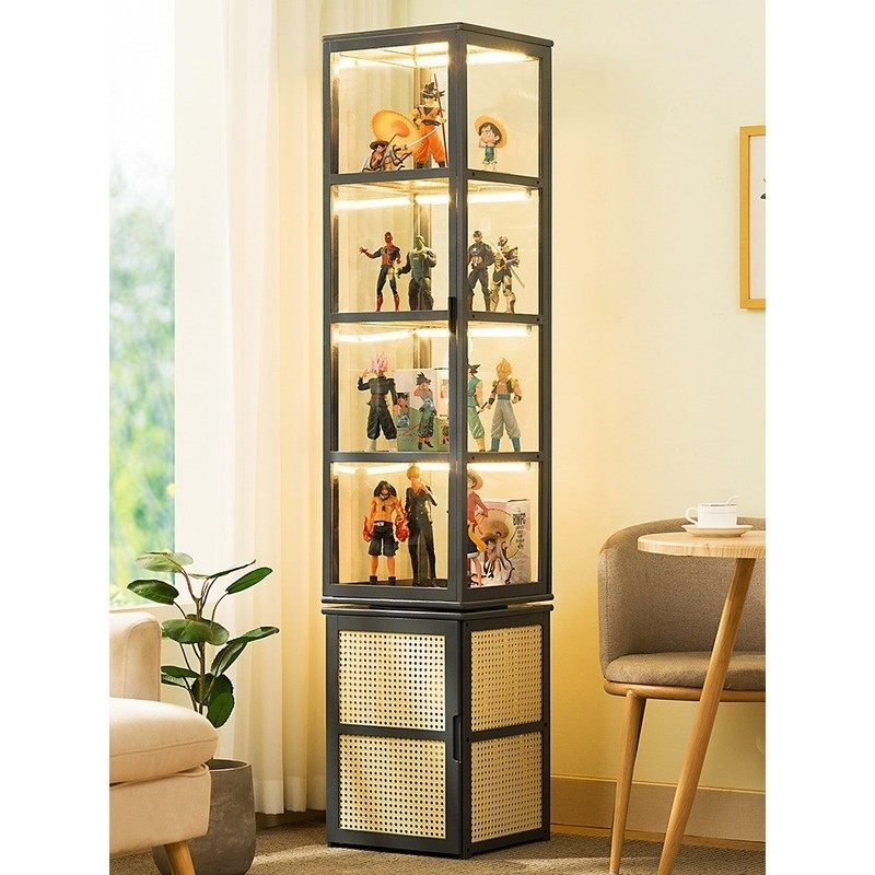Display Cabinet Hand Display Rotating Cabinet Acrylic LEGO Model Toy ...