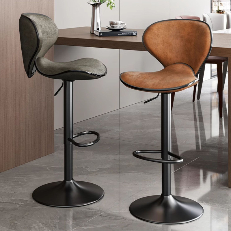 Light Luxury Liftable Rotatable Bar Chair Advanced Insula High Chair ...