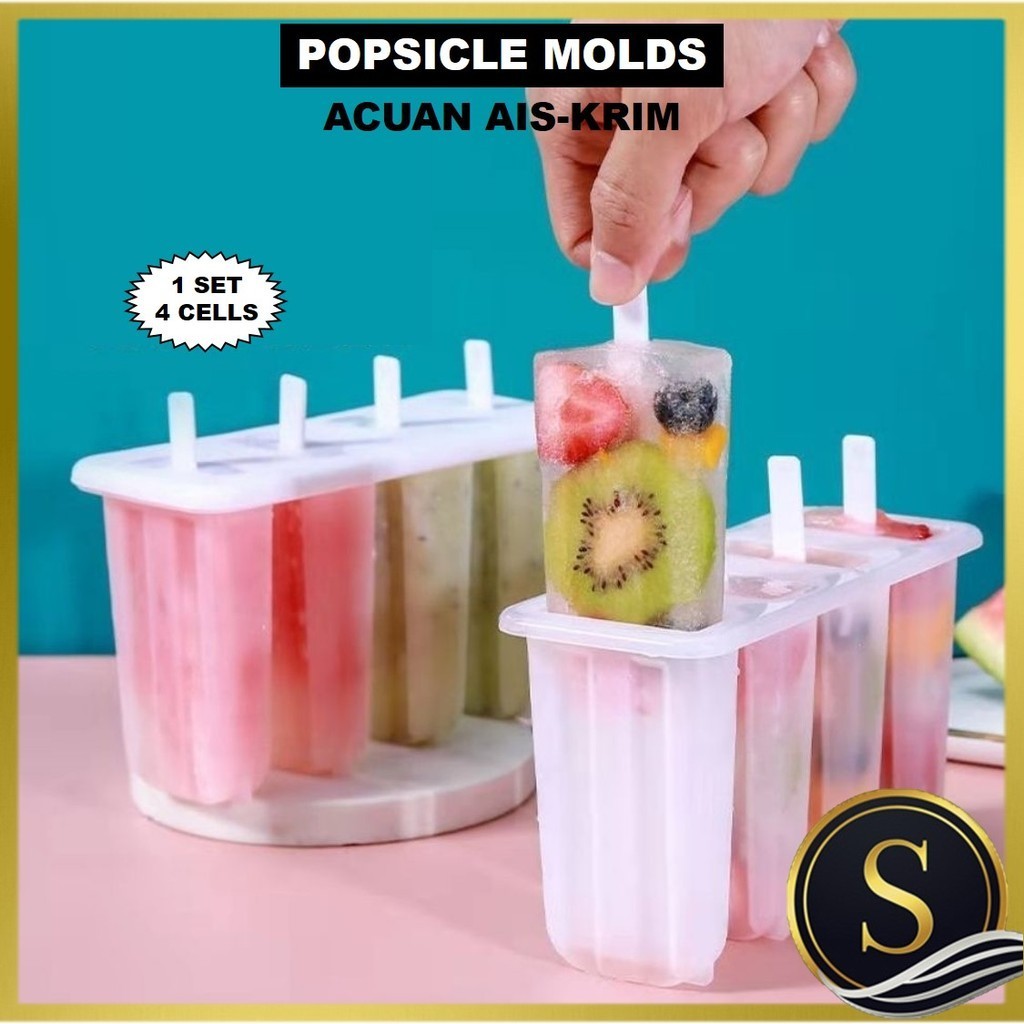 Homemade Popsicles Mold Tools Ice Cream Box Ice Cream Maker Popsicle ...