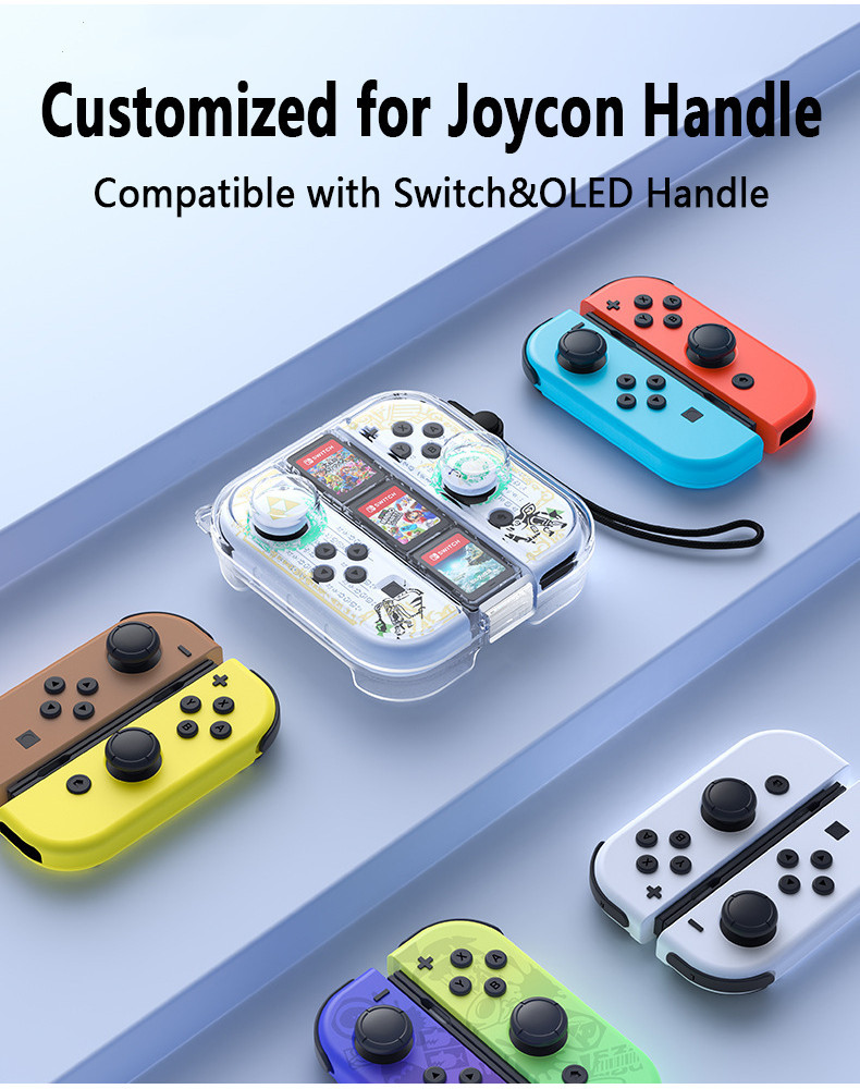 Joycon handle storage case box transparent for nintendo switch ...