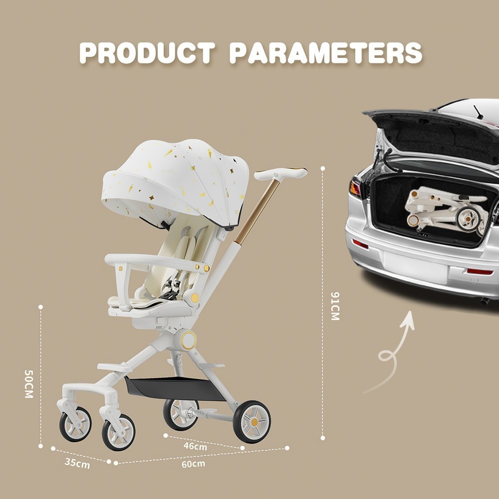 [SG STOCK] Foldable Stroller for Baby Two-Way 360 Rotating Baby ...