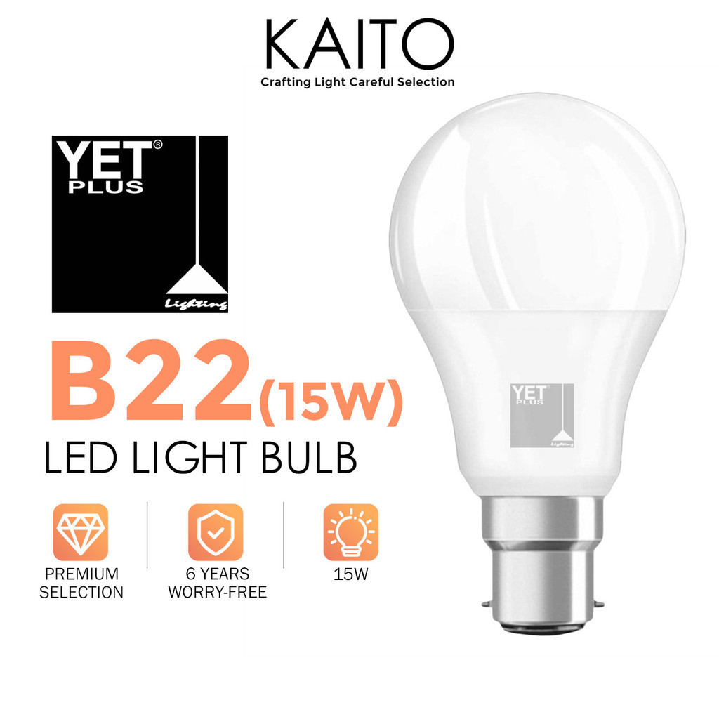 YETPLUS Lampu Led Bulb B22 Lampu Led Siling Mentol B22 LED Light Bulb ...