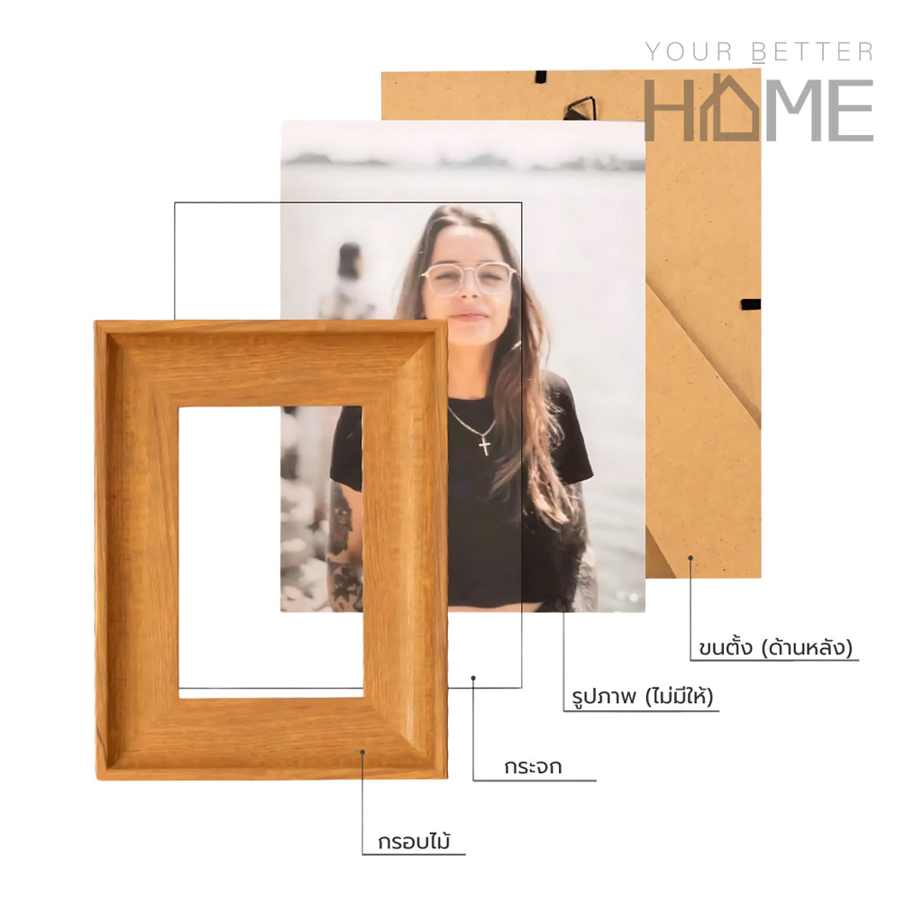 The Picture Frame Is A Wooden Frame. Can Be Used With Both Photos And ...