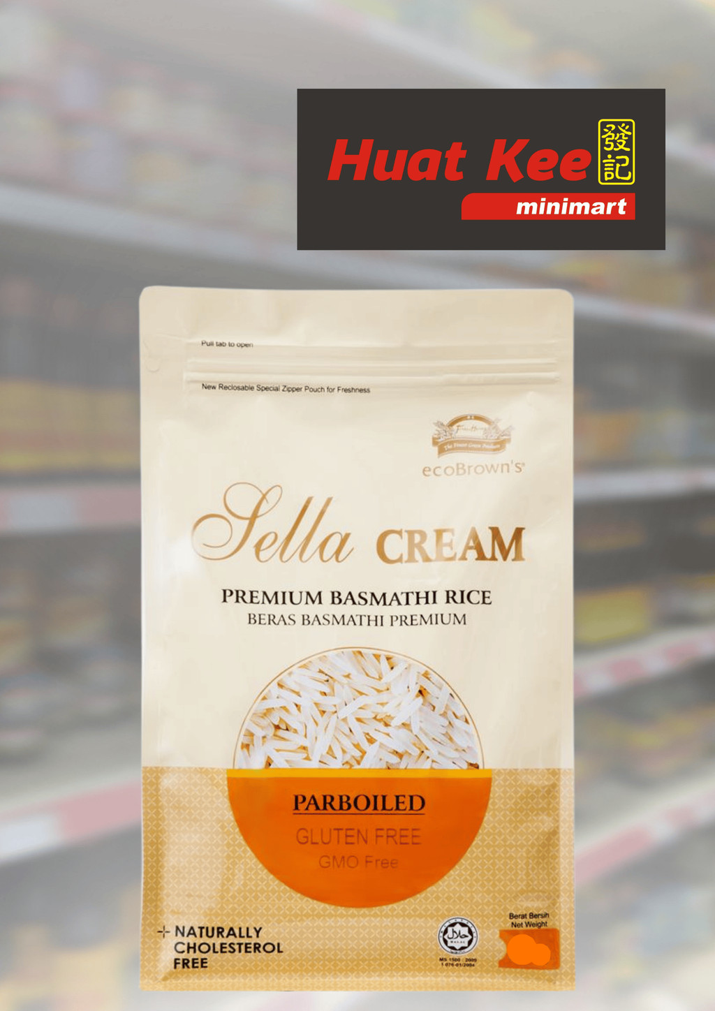 Ecobrown's Sella Cream Basmathi Rice (Parboiled) 2kg | Shopee Singapore