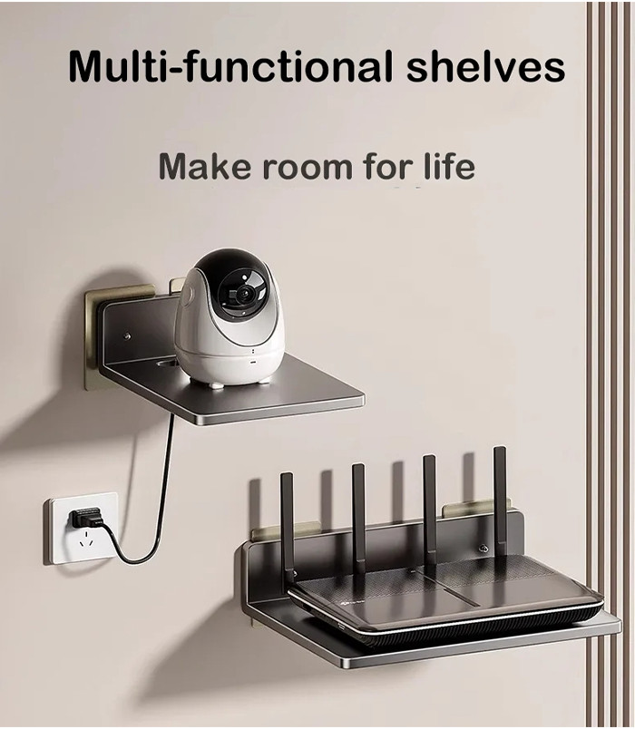 Punch-free projector stand wall Mount Wall Mount Router Stand TV set ...