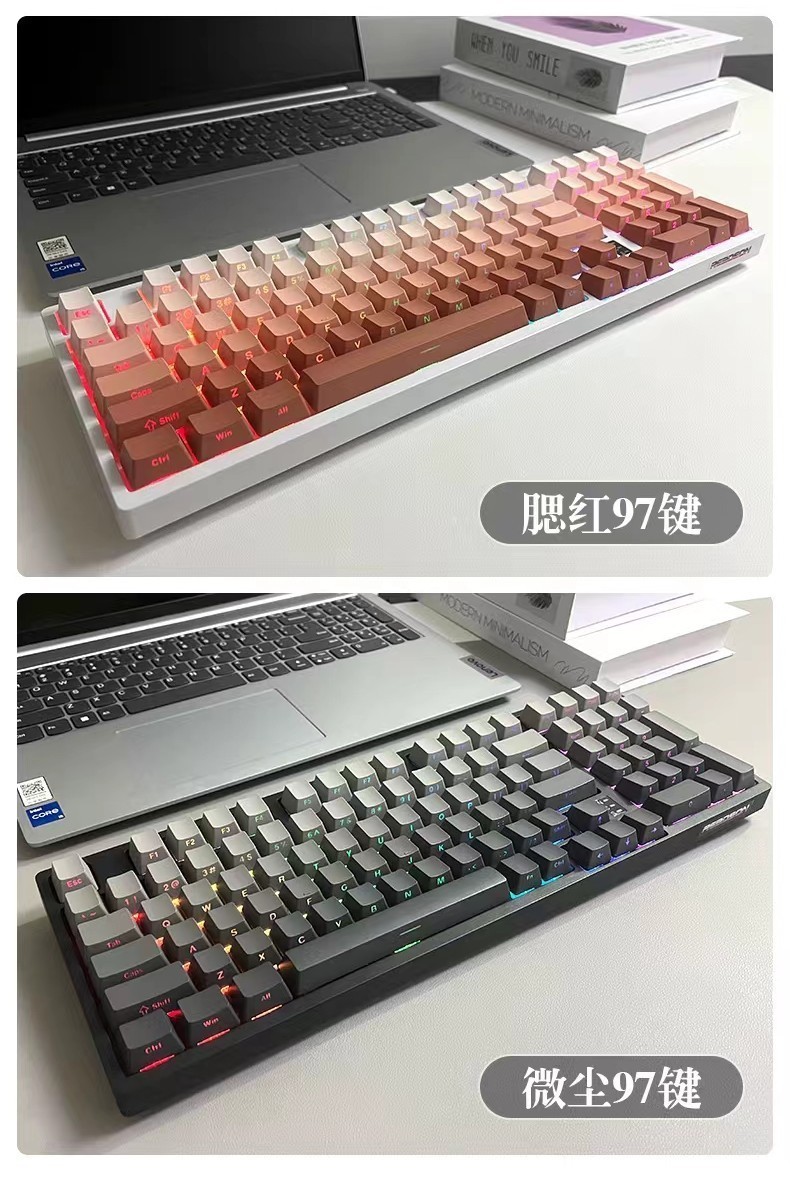 2024 Lychee Gaming HW98 Key Customized Mechanical keyboard 2.4G ...