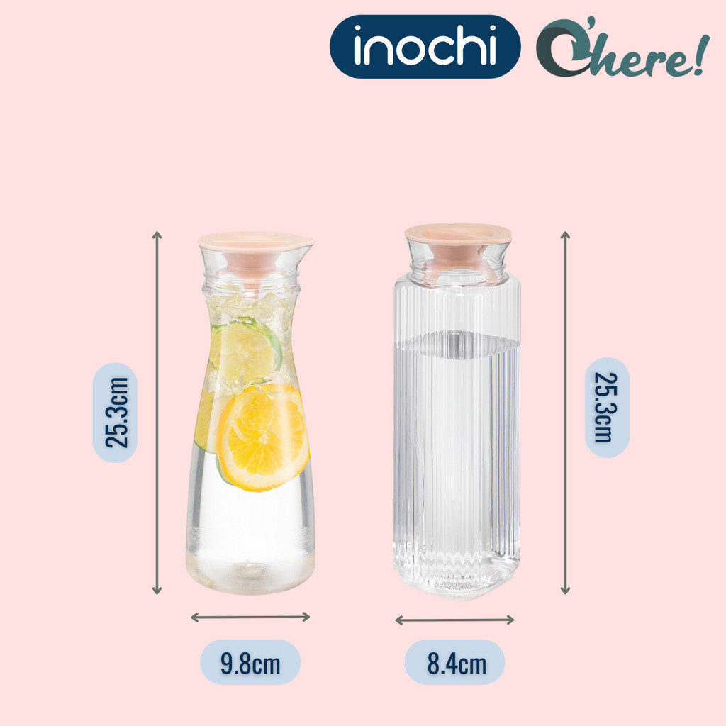 Inochi Yama Plastic Water Jug Water Pitcher BPA Free 1.2L / 1.3L ...