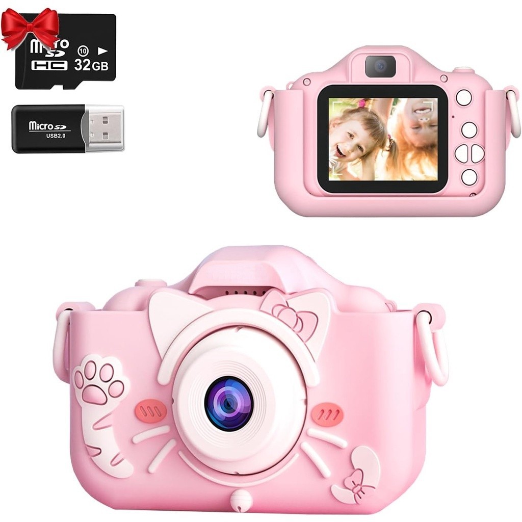 Kids Camera, 1080P Kids Digital Camera with 32GB TF Card,Unicorn Camera ...