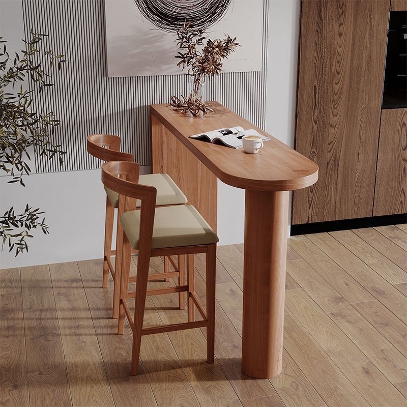 Solid Wood Bar Table, Household Long Table, Wall Mounted Bar Table ...