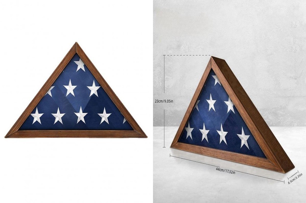 olimpidd| Modern Flag Case American Flag Display Case Rustic Wooden ...