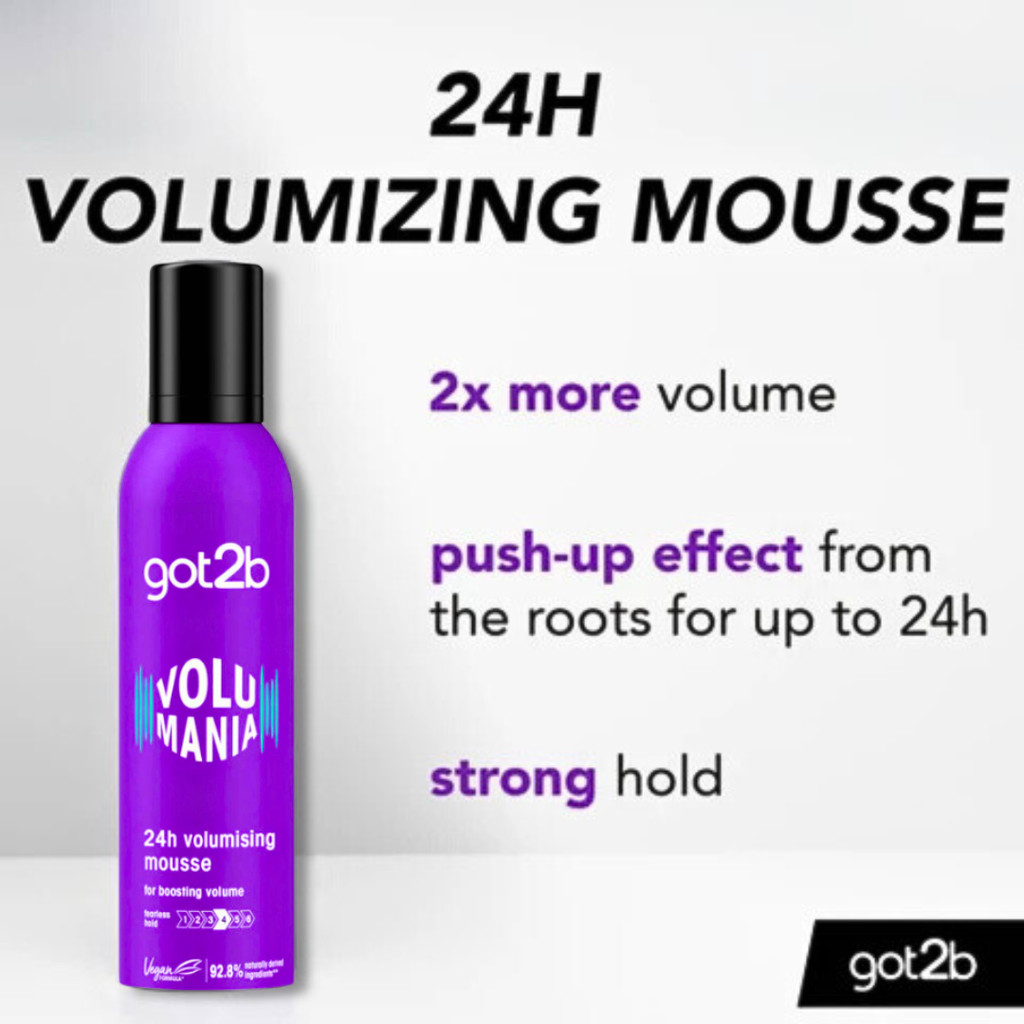 Schwarzkopf got2b Volumania 24H Volumising Mousse 250ml for Boosting ...