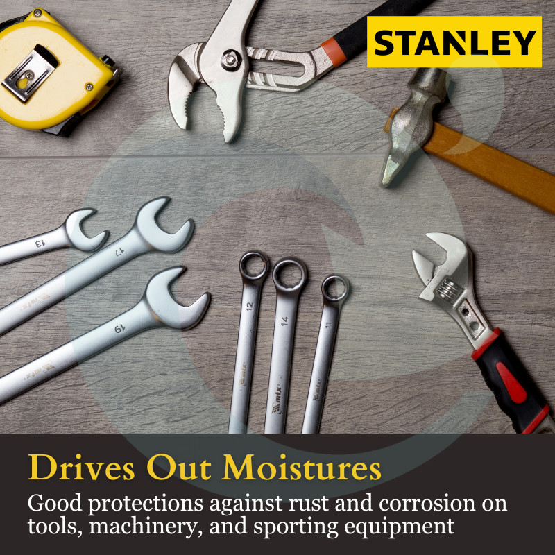 Stanley Multi Purpose Lubricant Spray Penetrant Spray SA21 250ml 450ml ...