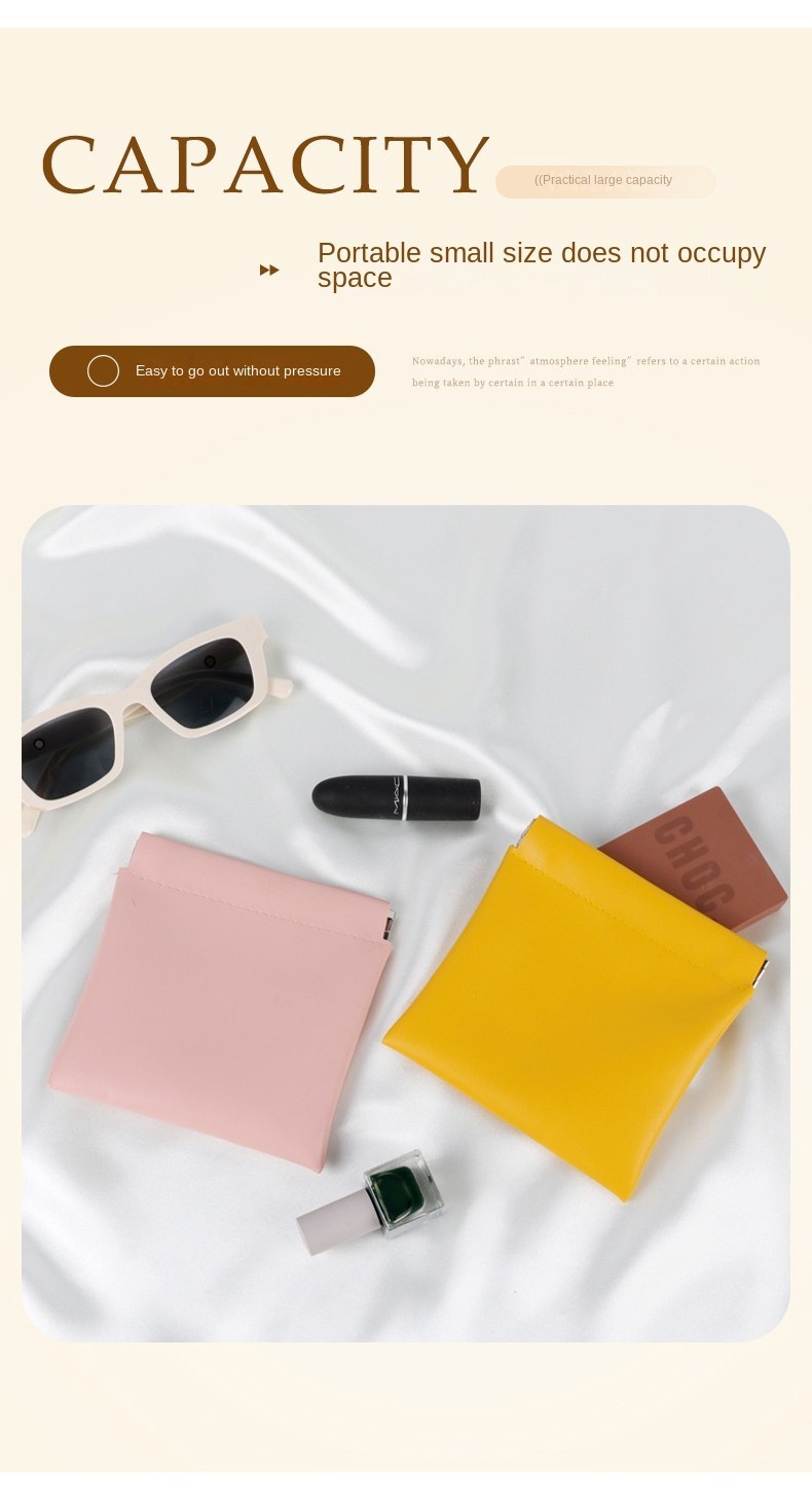 Waterproof Organizer Bag. Storage for Cosmetics, Coins, Etc. Features ...