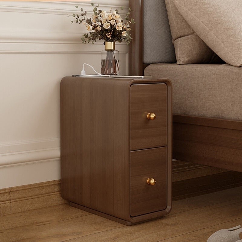 Solid Wood Table Household Bedside Table Bedroom Storage Cabinet Home ...