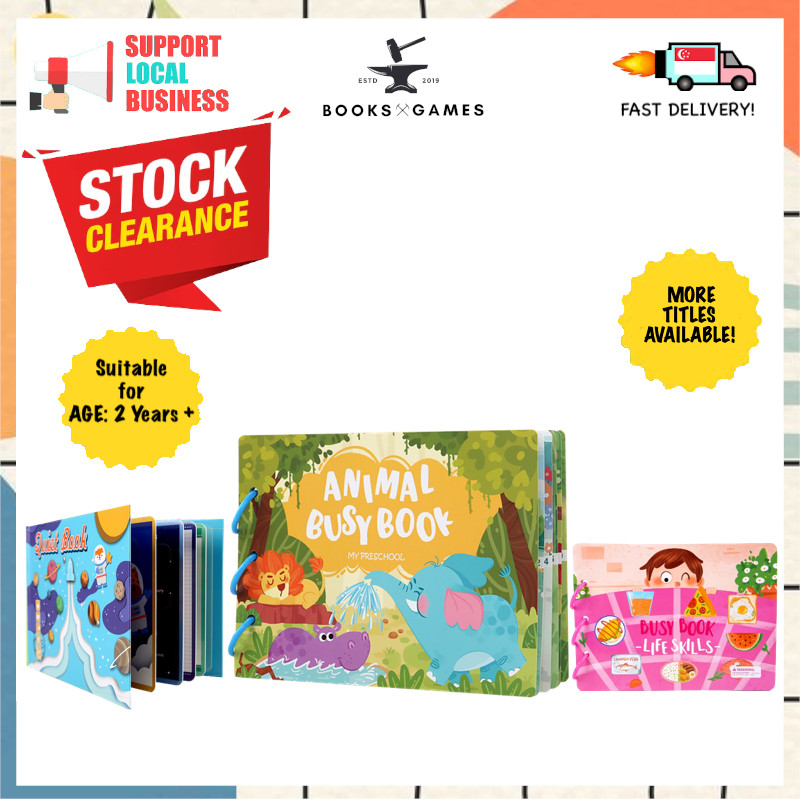 [🇸🇬 SG STOCK MEGA CLEARANCE] Busy and Quiet Book Hands On Velcro ...