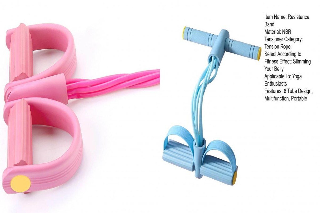 Elastic Drawstring Fitness Equipment 6-tube Resistance Band 6-tube ...