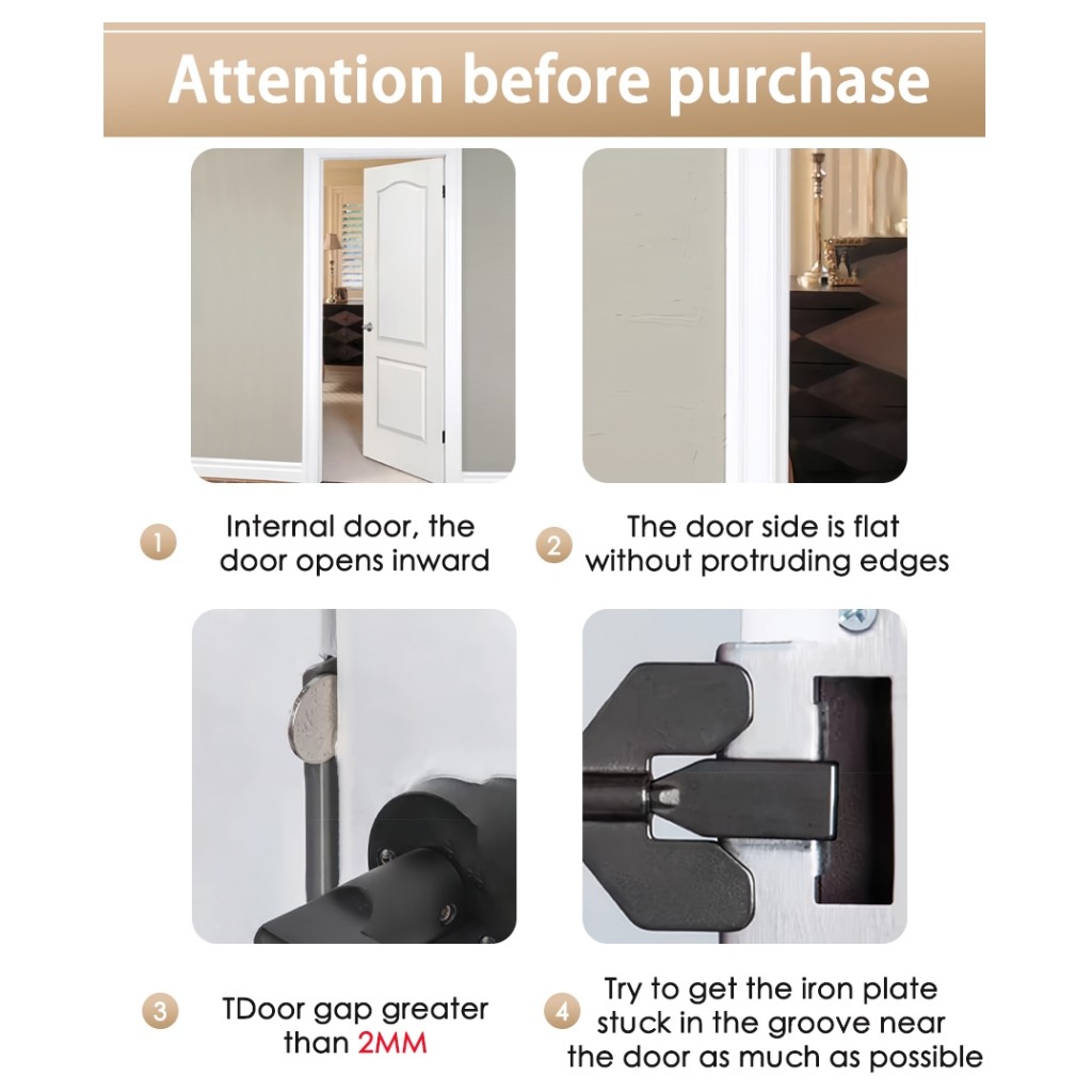 Travel Security Door Lock Portable hotel door lock Block door lock ...