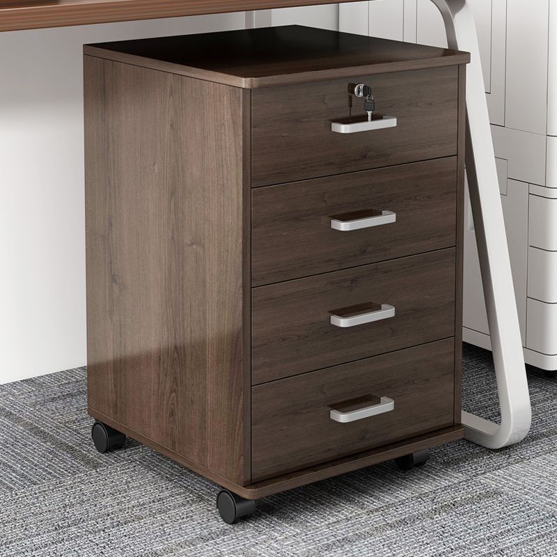 File Cabinet Under Desk Storage Cabinet Locked Locker Office Wooden ...