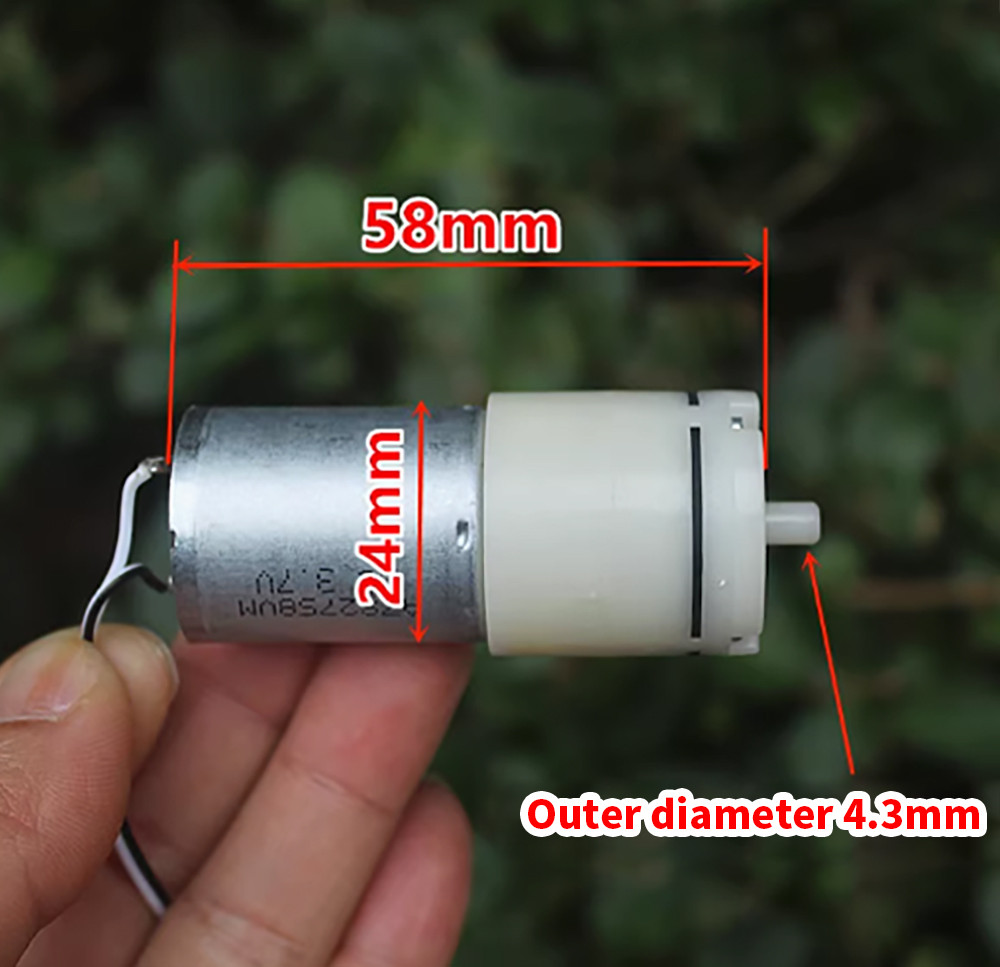DC 3V 3.7V 5V 6V 12V Micro Mini 370 Motor Diaphragm Air Pump Vacuum ...