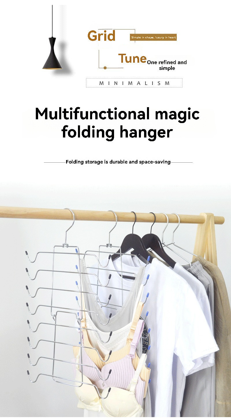Multi Layer Underwear Hanger Foldable Clothes Rack Cloth Hanger ...