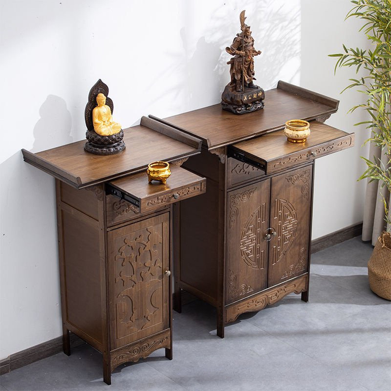 Altar Incense Burner Table Buddha Shrine Household Chinese Solid Wood ...