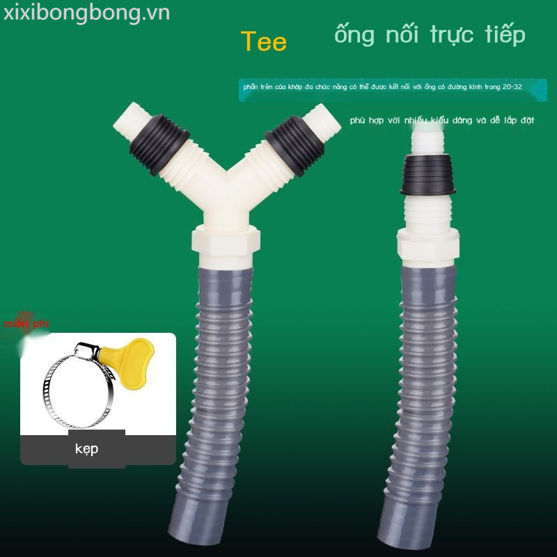 Washing Machine Drainage Tee Joint Y-type Bifurcated Sewer Pipe Three ...