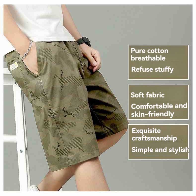 [L-5XL] Short Pants Men Plus Size Loose Sports Shorts Fashion Beach ...